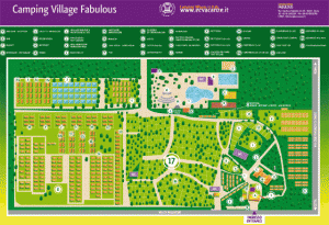 Camping Fabulous Plattegrond | Camping Village Fabulous Rome
